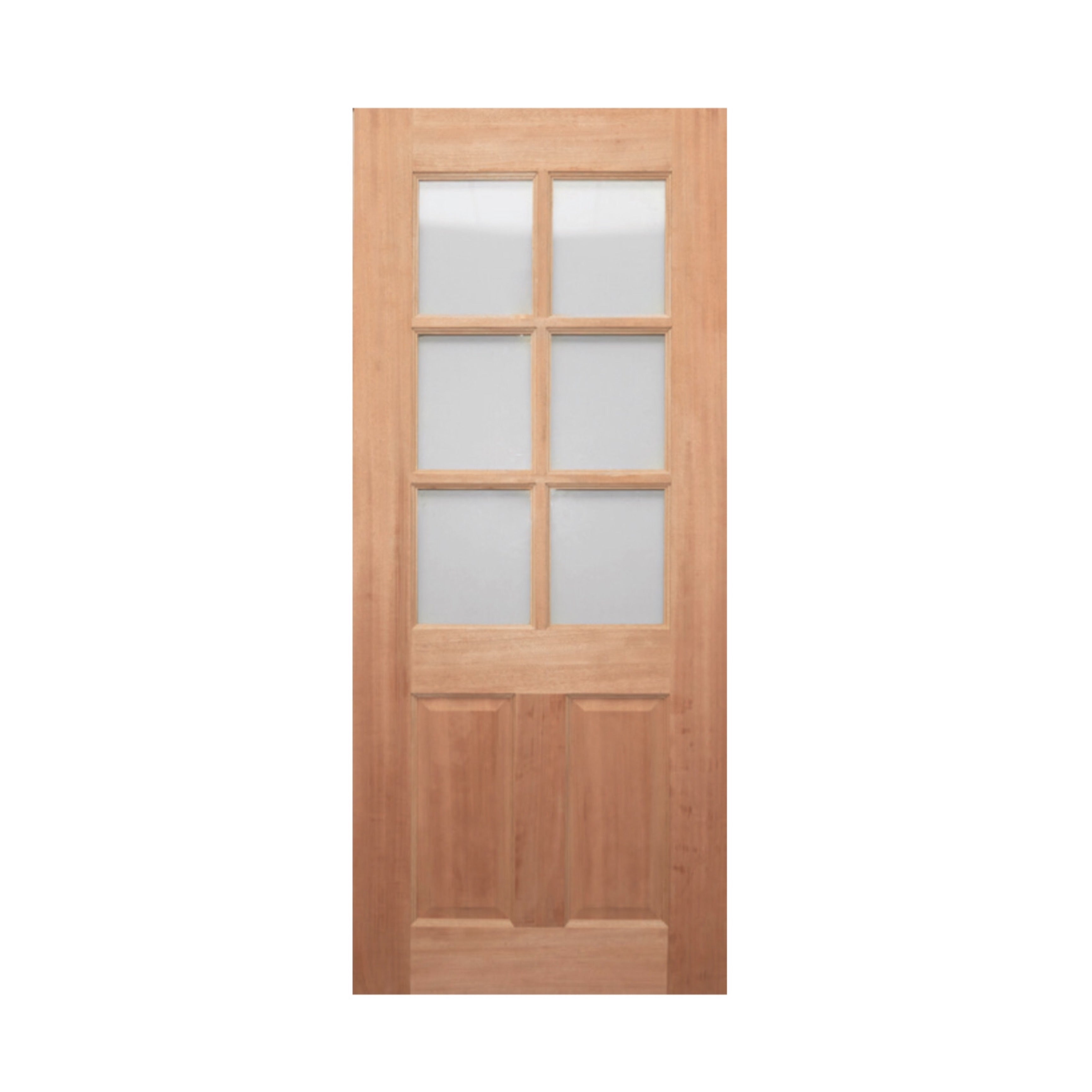 JDQ Half 6 lite Panel door (35mm) INSTALLED PACKAGE – Just Doors QLD