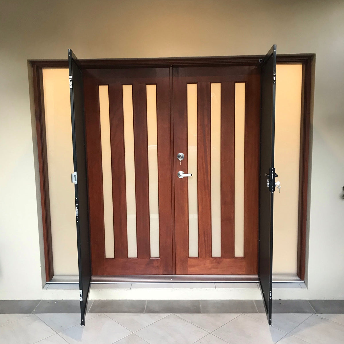 3L Vertical Double entrance door package – Just Doors QLD
