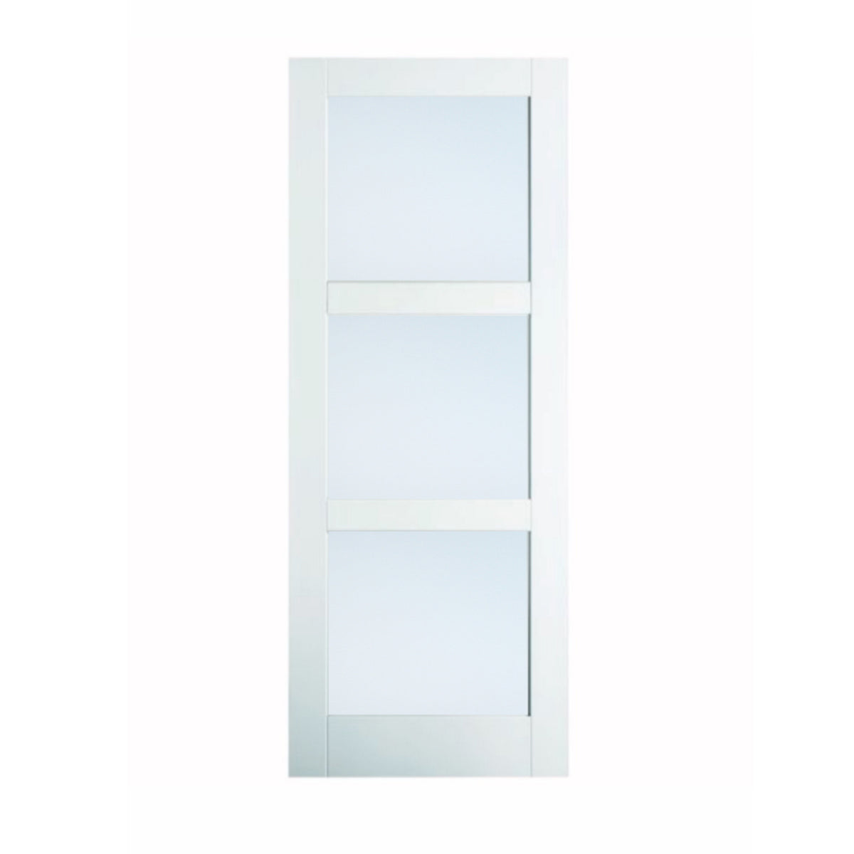 Shaker 3 - Glass Panel Door Options – Just Doors QLD